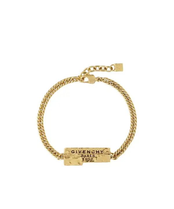 Givenchy Logo Engraved Tape Bracelet - Yellow