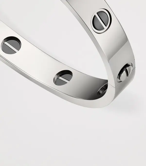 Cartier 18k Gold And Ceramic Love Bracelet