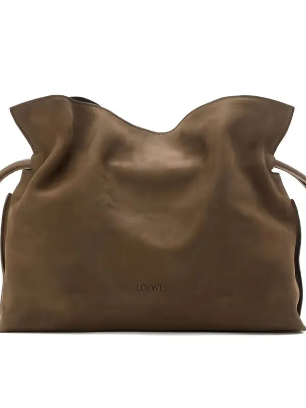 Loewe Flamenco Medium Nabuk Leather Clutch - Multicolor