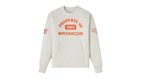 OVO X Nfl Denver Broncos Crewneck Sweatshirt - Gray