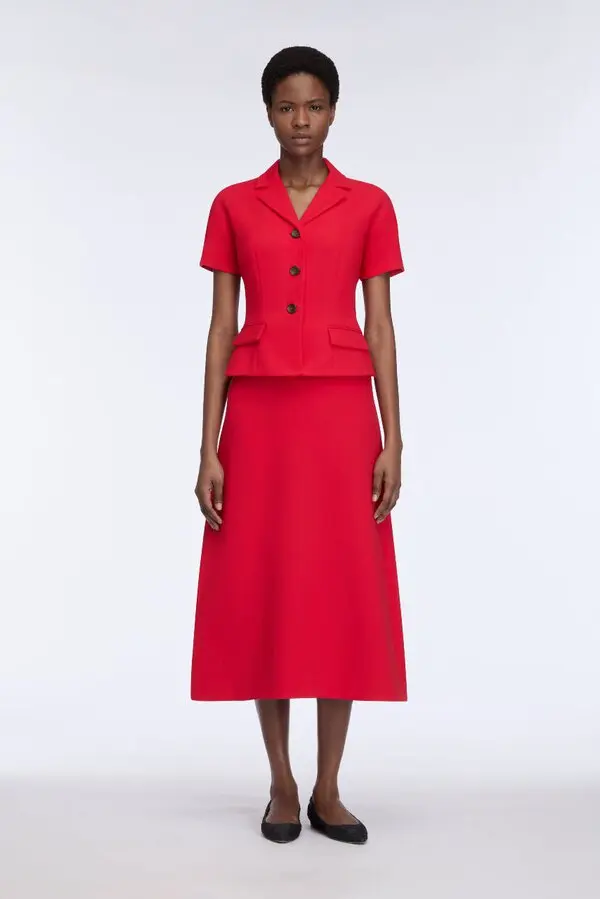 EMILIA WICKSTEAD Alexina Dress In Single Wool Crepe