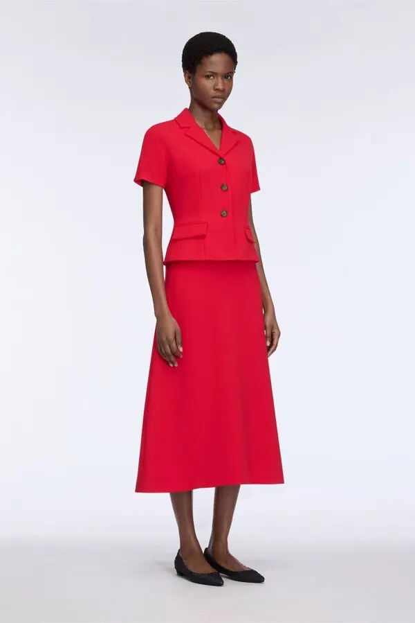 EMILIA WICKSTEAD Alexina Dress In Single Wool Crepe