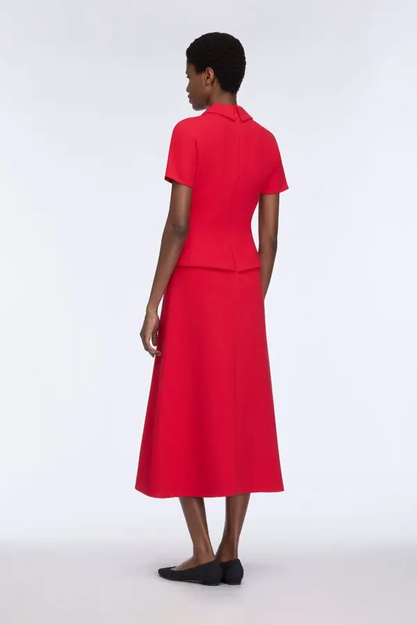 EMILIA WICKSTEAD Alexina Dress In Single Wool Crepe