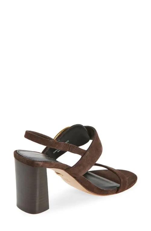 Veronica Beard Gaela Slingback Sandal With Buckle And Stacked Heel