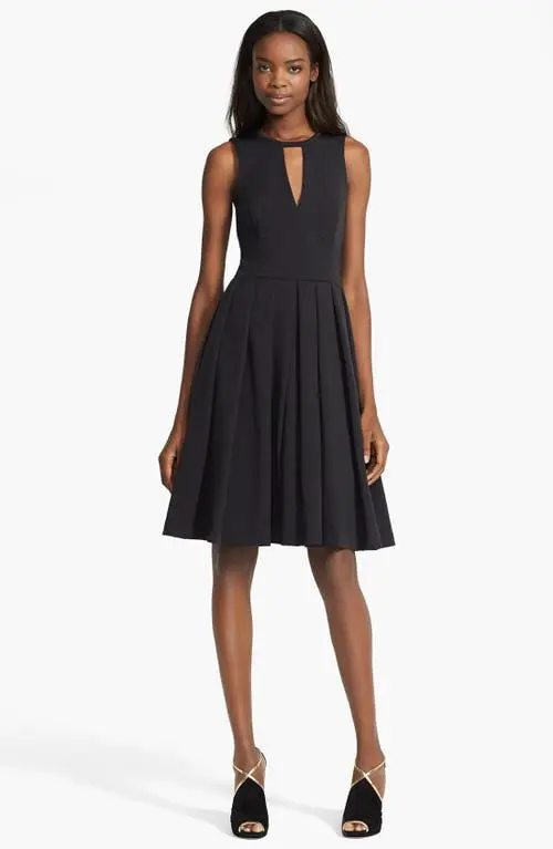 Tracy Reese Pleated Fit & Flare Dress
