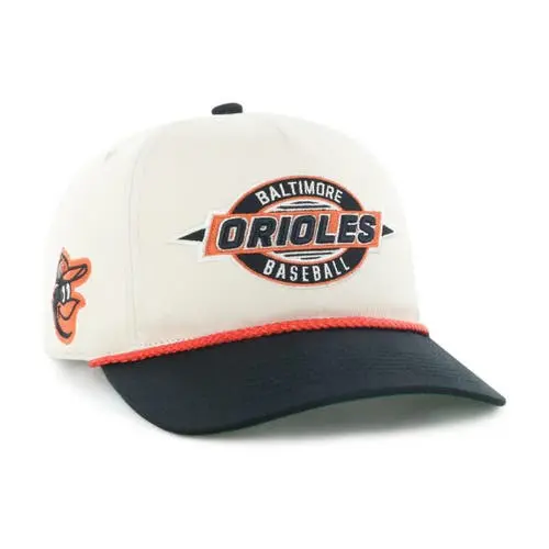 '47 Black Baltimore Orioles Frame Out Hitch Adjustable Hat