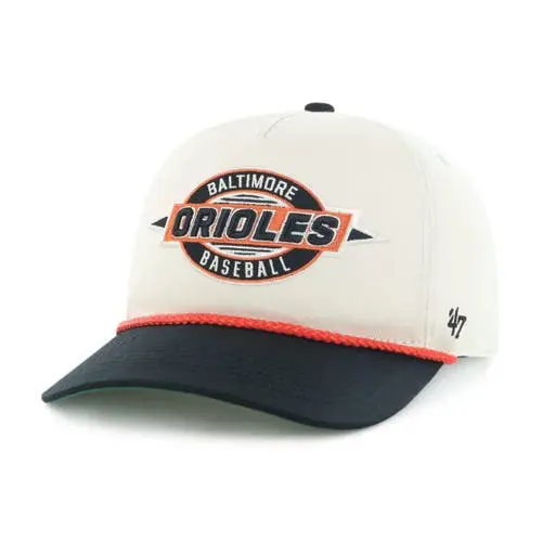 '47 Black Baltimore Orioles Frame Out Hitch Adjustable Hat