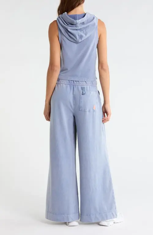 Free People Keep Pace Hoodie & Sweatpants Set - Blue Ash
