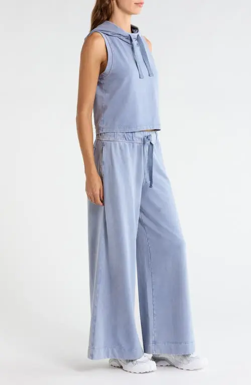 Free People Keep Pace Hoodie & Sweatpants Set - Blue Ash