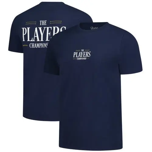 BARSTOOL GOLF 2025 The Players Varsity Logo T-shirt - Navy