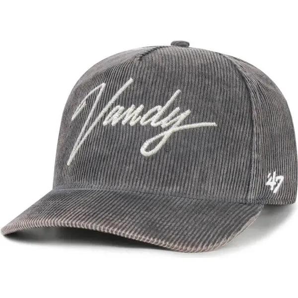 '47 Vanderbilt Commodores Vault Reclaim Snow Wash Corduroy Hitch Adjustable Hat - Gray