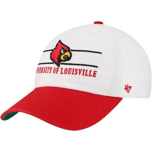 '47 47 Louisville Cardinals Gridiron Clean Up Adjustable Cap - White