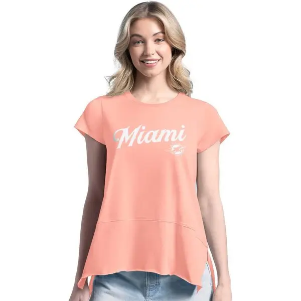 MARGARITAVILLE Miami Dolphins Gametime Is Paradise T-shirt - Pink
