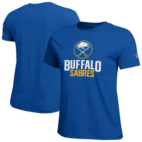 Champion Buffalo Sabres Wordmark Lockup T-shirt - Royal
