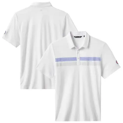 Travis Mathew Chicago Cubs Top Recruit Tri-blend Polo