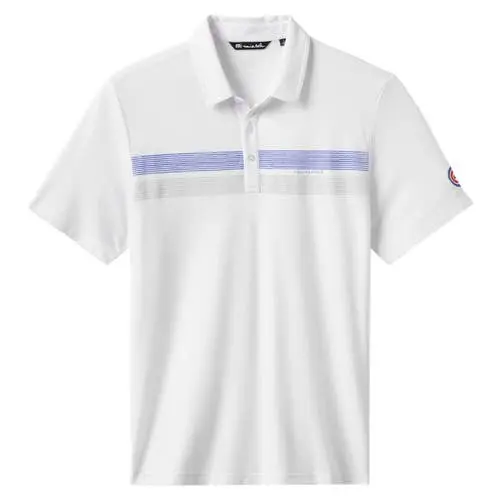 Travis Mathew Chicago Cubs Top Recruit Tri-blend Polo