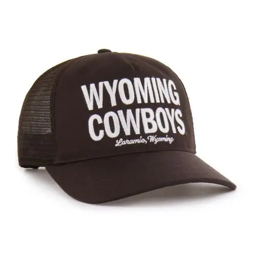 '47 47 Wyoming Cowboys Contemporary Trucker Adjustable Hat - Brown