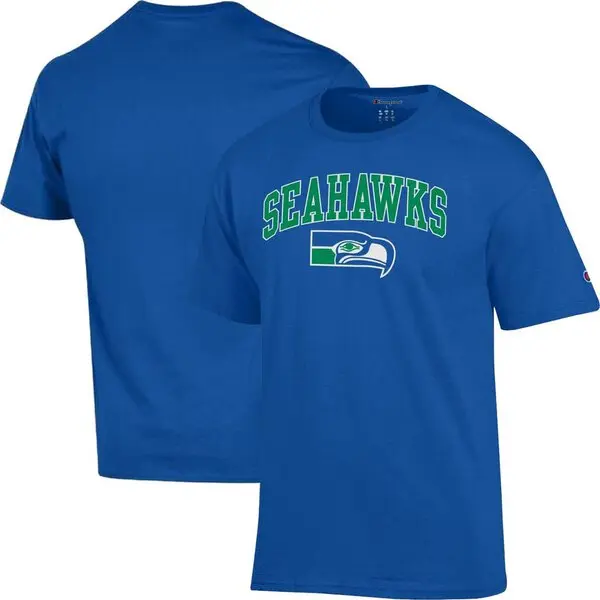 Champion Seattle Seahawks Arch Over Logo T-shirt - Royal