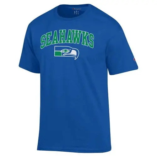 Champion Seattle Seahawks Arch Over Logo T-shirt - Royal