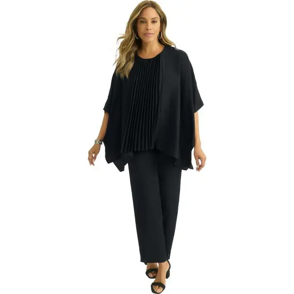 JESSICA LONDON 2-piece Georgette Pantset - Black