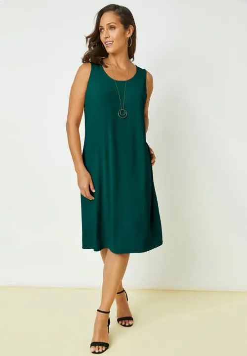 JESSICA LONDON Stretch Knit Four-piece Wardrobe Set - Emerald Green