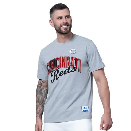 STARTER Heather Gray Cincinnati S Two-pack T-shirt Set