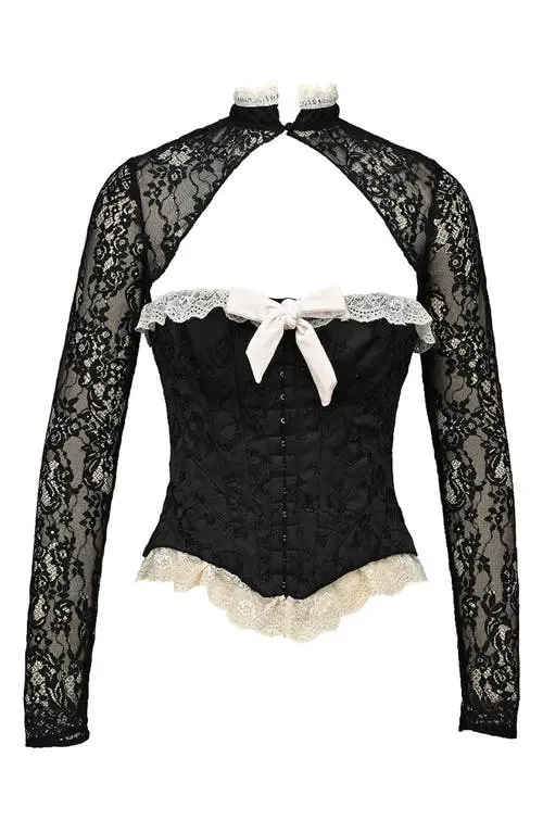 House Of Cb Perdita Corset Top & Bolero Set