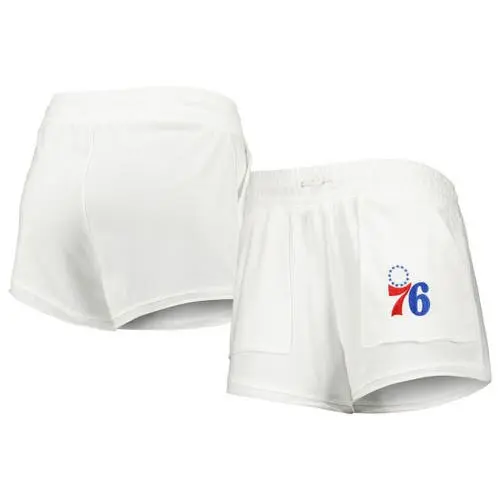 CONCEPTS SPORT Philadelphia 76ers Sunray Shorts - White