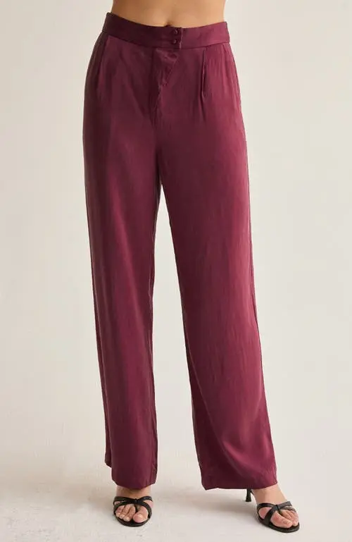 CRESCENT Straight Leg Cupro Trousers