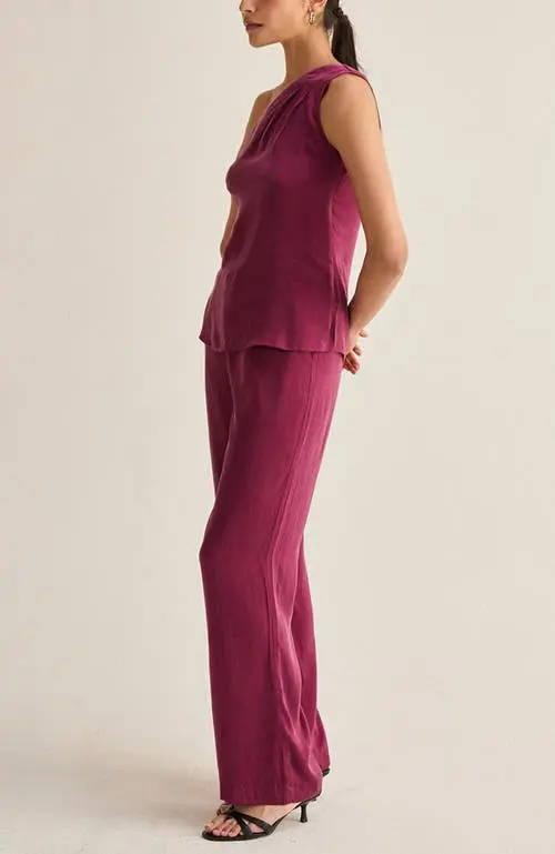 CRESCENT Straight Leg Cupro Trousers