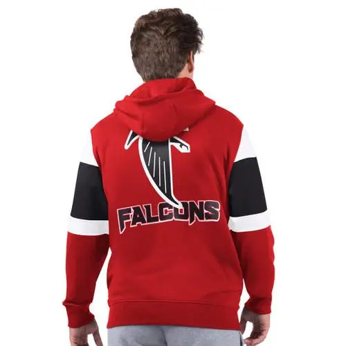 STARTER Atlanta Falcons Vintage Logo Full-zip Hoodie - Red