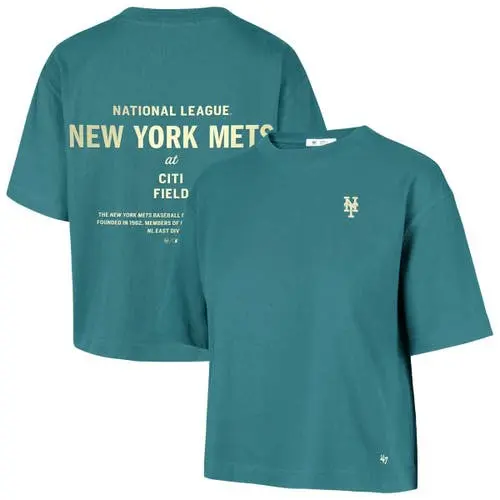 '47 New York Mets Contemporary Basics Leon City T-shirt - Teal