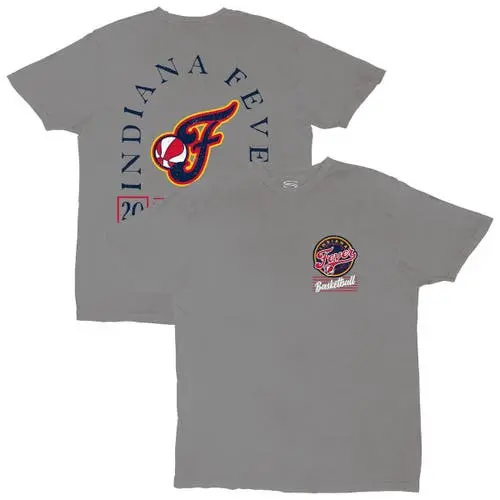 STADIUM ESSENTIALS Indiana Fever Relaxed Fit Vintage Wash T-shirt - Pewter
