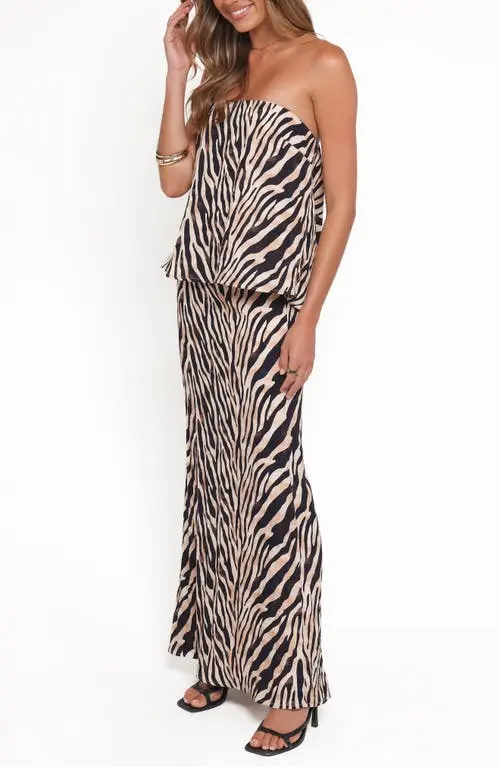 PETAL & PUP Agnes Strapless Top And Maxi Skirt Set