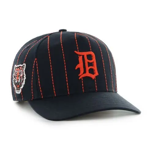 '47 X Rawlings Detroit Tigers Pinstripe Hitch Adjustable Hat - Navy