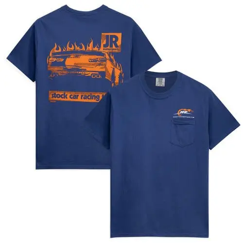JR MOTORSPORTS OFFICIAL TEAM APPAREL Jr Motorsports Stock Car Racing Team Pocket Heavyweight T-shirt - Navy