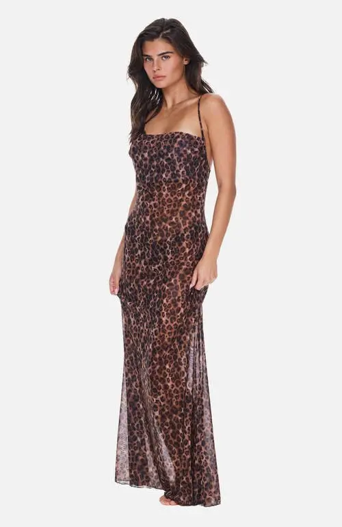 SUNKISSED Print Maxi Dress - Leopard