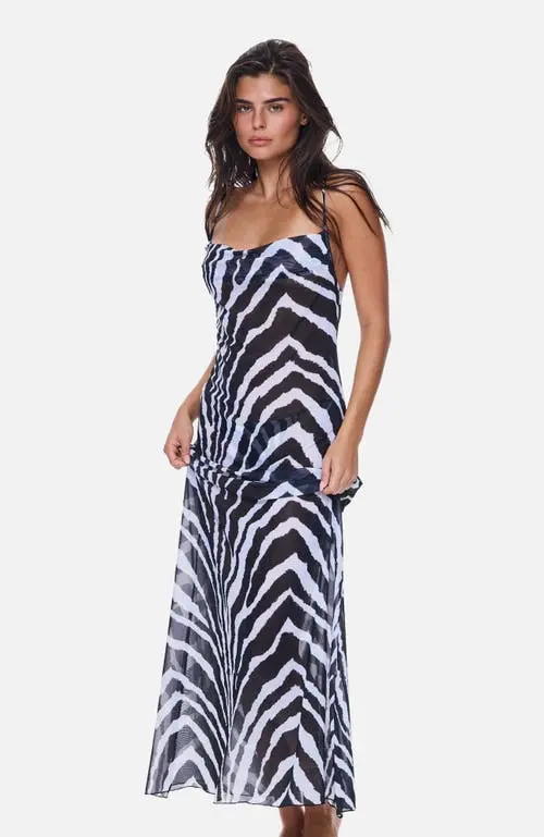 SUNKISSED Print Maxi Dress - Zebra