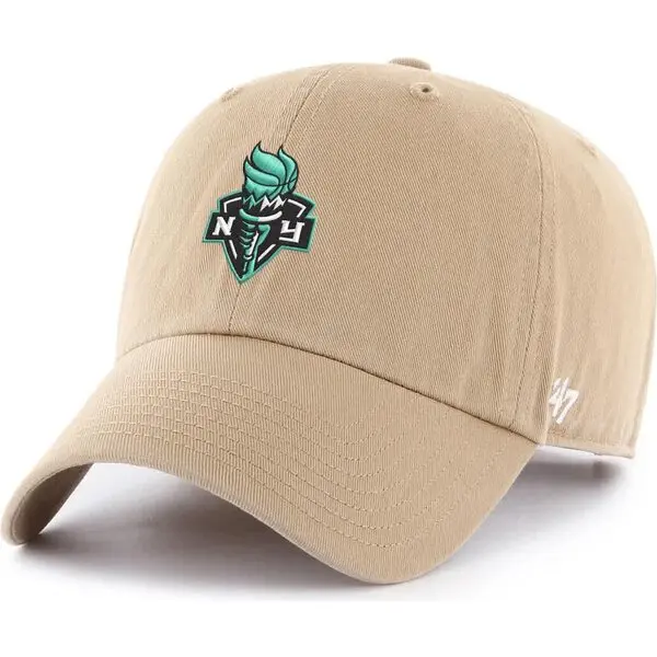 '47 47 New York Liberty Core Logo Clean Up Baseball Cap - Khaki