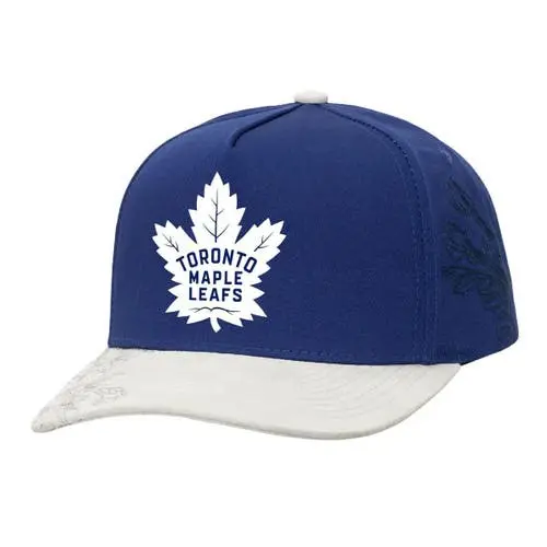 Mitchell & Ness Gray Toronto Maple Leafs May Flowers Pro Crown Adjustable Hat