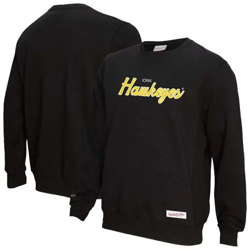 Mitchell & Ness Iowa Hawkeyes Elite Script Pullover Sweatshirt