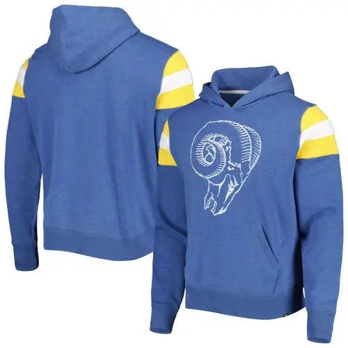'47 Los Angeles Rams Legacy Premier Nico Pullover Hoodie - Royal