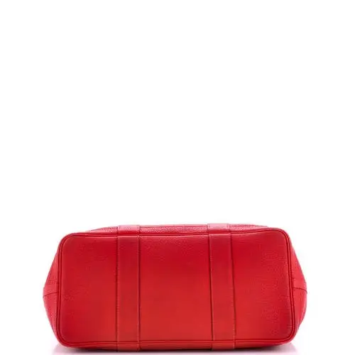 Hermès Garden Party Tote Leather With Printed Interior 36 - Red