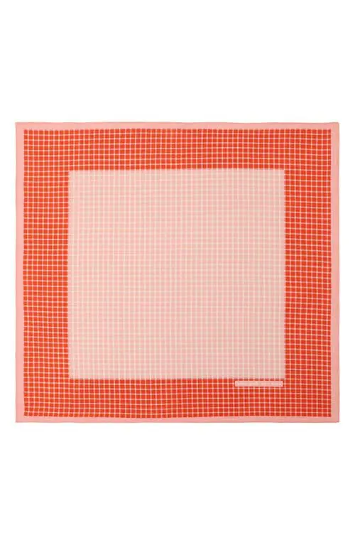 Kate Spade New York Petite Windowpane Check Square Cotton & Silk Bandana