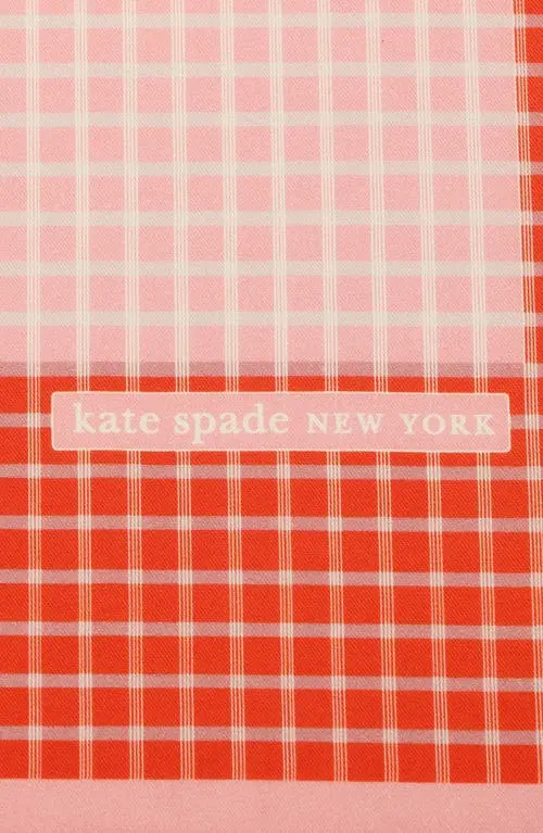 Kate Spade New York Petite Windowpane Check Square Cotton & Silk Bandana