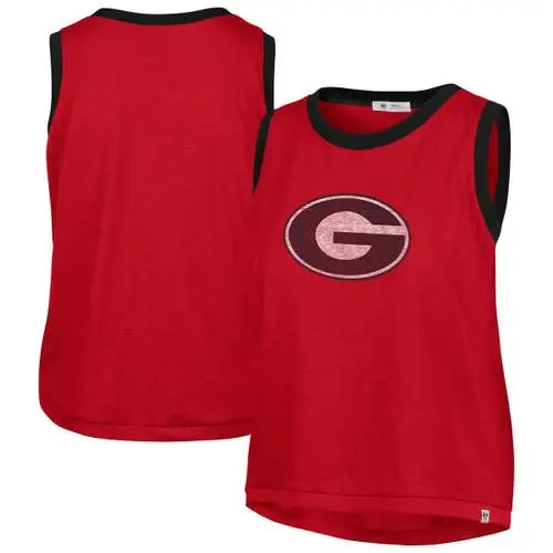'47 Georgia Bulldogs Premier Ringer Tank Top - Red
