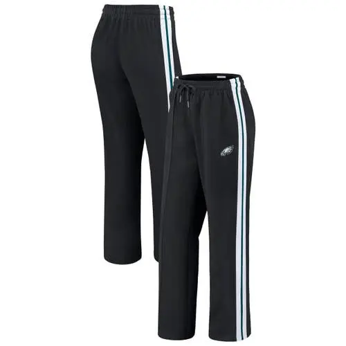 WEAR BY ERIN ANDREWS Philadelphia Eagles Color-block Straight Leg Pants - Black