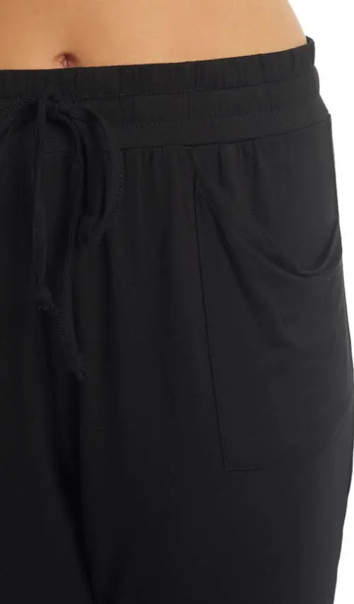 EVERLY GREY Whitney Maternity/nursing Two-piece Top And Pant Set - Black