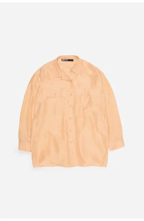 Bimba Y Lola Oversized Silk Long Shirt