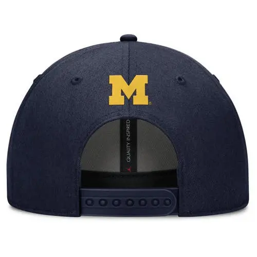 JORDAN BRAND Michigan Wolverines Slanted Primetime Rise Performance Adjustable Hat